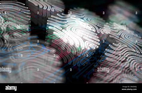 Fingerprint Cyber Biometric Id Security And Identity And Privacy Symbol