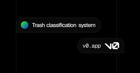 Trash Classification System V0 By Vercel