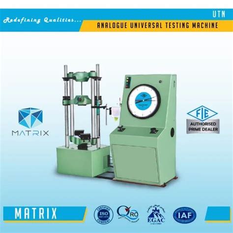 ms analogue universal testing machine fie make 200kn utm model utn