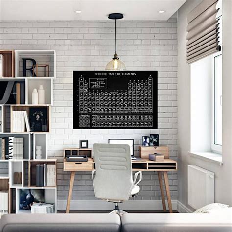 Periodic Table Of Elements Poster Chemical Element Grandado