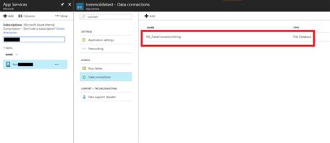 Xamarinforms Azure App Service C Backend Does Not Create The