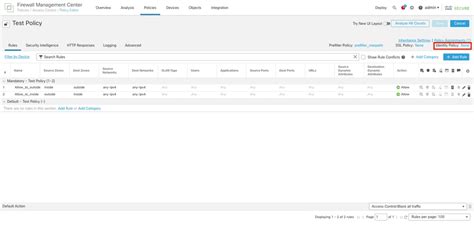 在安全防火墙管理中心fmc上配置身份策略 Cisco