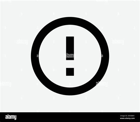 Attention Round Icon Exclamation Mark Point Caution Alert Warning
