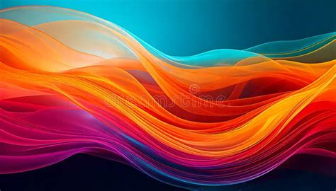 Vibrant And Dynamic Abstract Waves Create A Mesmerizing Visual Experience Flowing Seamlessly