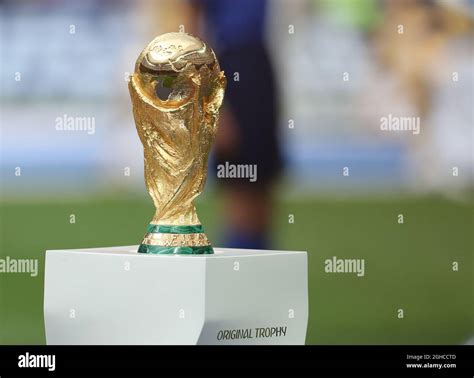 The Original World Cup Trophy On Display During The Fifa World Cup 2018