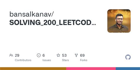Github Bansalkanavsolving200leetcodequestions
