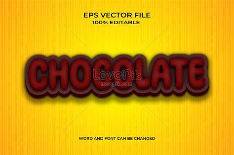 현실적인 초콜릿 3d 텍스트 스타일 효과 배경 사진 및 창의적인 일러스트 무료 다운로드 Lovepik