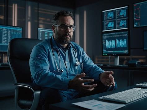 medical coder sitting with legs crossed and hands fold 1 premium ai