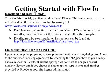 Lesson 1 Basic Tutorial Data Analysis Software For Flow Cytometry Pptx