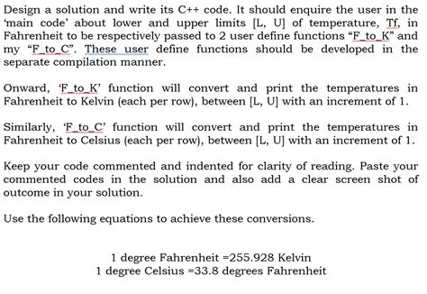 Solved Design A Solution And Write Its C Code It Should Chegg