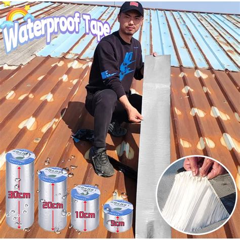 Waterproof Tape For Leaks Roof Leak Sealant Wall Crack Pandikit Sa Bubong Aluminum Foil Butyl