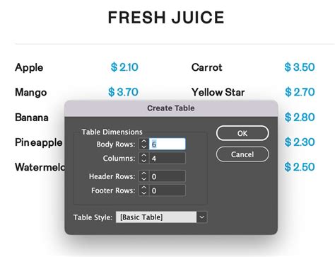 How To Make Tables With Rounded Corners In InDesign Envato Tuts