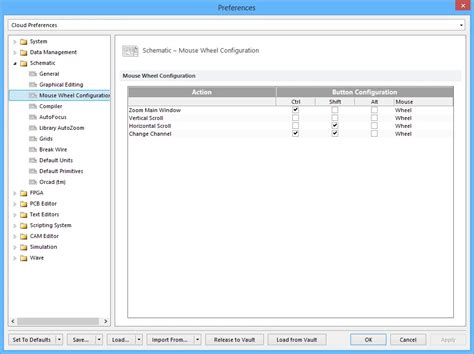 Schematic Mouse Wheel Configuration Altium Designer 16 0 And 15 1