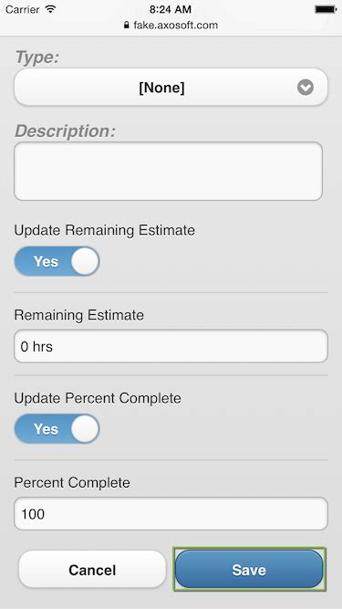 Mobile Axosoft Documentation