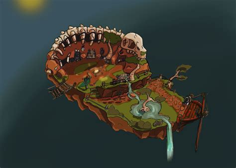 Artstation Concept Art Island