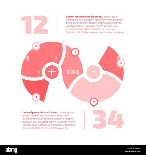 Infographic Vector Chart Design With Curved Element Stock Vector Image