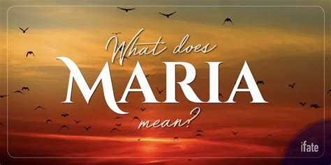 The First Name Maria What It Means And Why Numerologists Like It