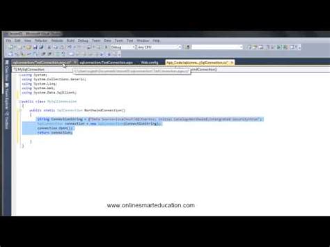 C Tutorials In Tamil Part ConnectionString Part Video Lecture C Sharp Enhance Your