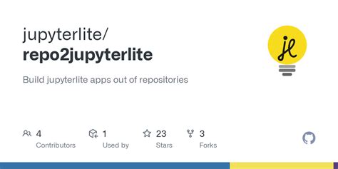 Github Jupyterliterepo2jupyterlite Build Jupyterlite Apps Out Of