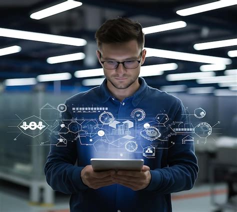 Engineering Technology And Industry 40 Smart Factory Concept Premium