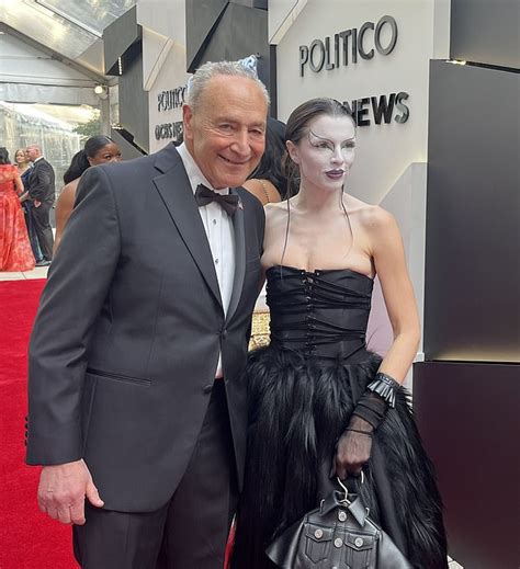 Julia Fox And Chuck Schumer Arrive At The White House Correspondents