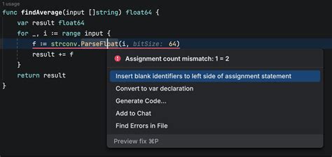 Coding Assistance In Go Jetbrains Fleet Documentation