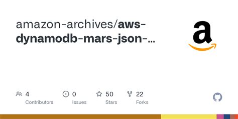GitHub Amazon Archives Aws Dynamodb Mars Json Demo
