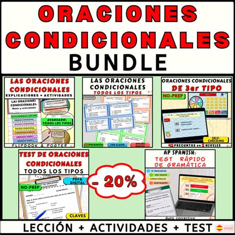 Advanced Spanish Grammar Conditional Sentences If Clauses Bundle Notes