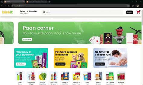 Pradeep Nain On Linkedin I Developed A Clone Of Blinkit Using Php For