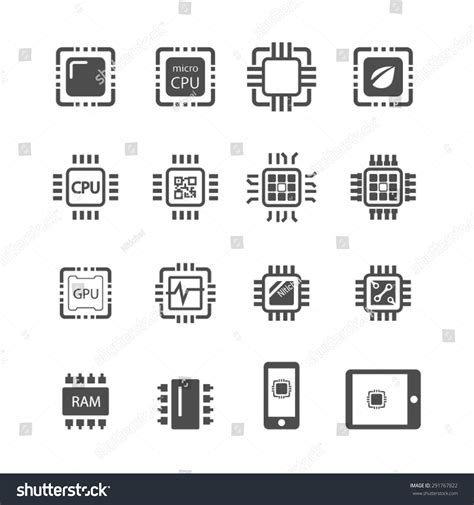Cpu Icon Images Stock Photos Vectors Shutterstock