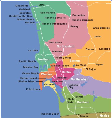 San Diego Map Travelsfinderscom