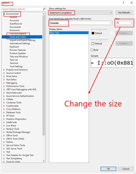 Change Size Of Intellisense Box In Visual Studio Stack Overflow