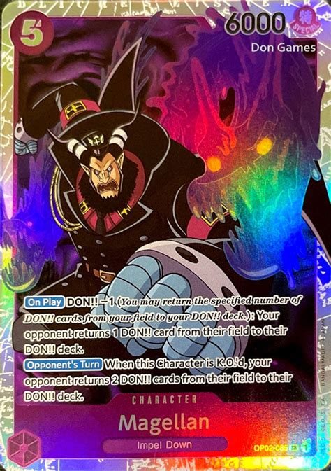 Op02 085 Magellan Character Card Don Games
