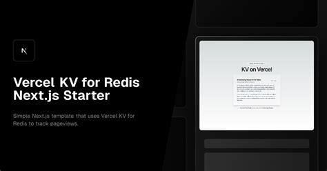 Vercel Kv For Redis Nextjs Starter
