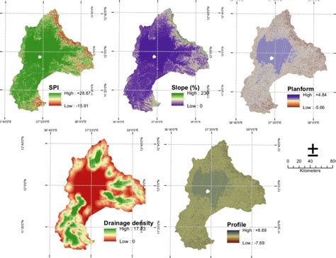 Stream Power Index Spi Slope In Percentage Planform Curvature Download Scientific