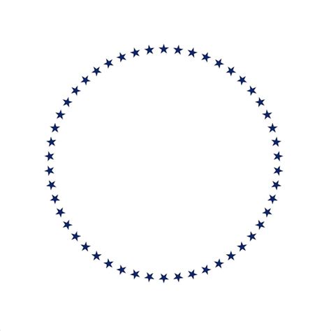 Premium Vector 50 Star Circle Concept Design Stock Illustration