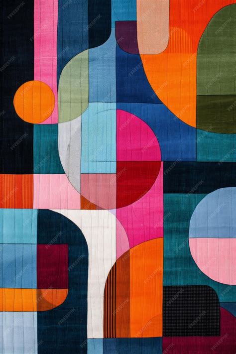 Premium Photo Abstract Shapes And Lines Coalesce Into A Visually Intriguing Geometric Tapestry