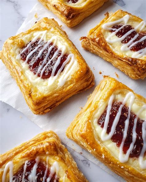 Flaky Puff Pastry Strawberry Danish Irresistibly Delicious