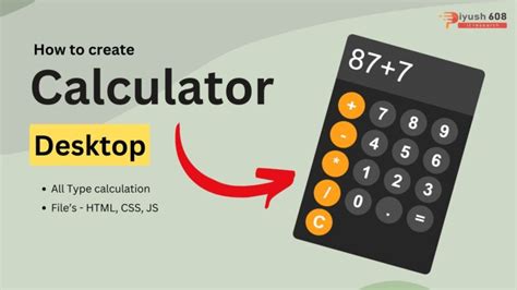 how to create calculator in html css js piyush608