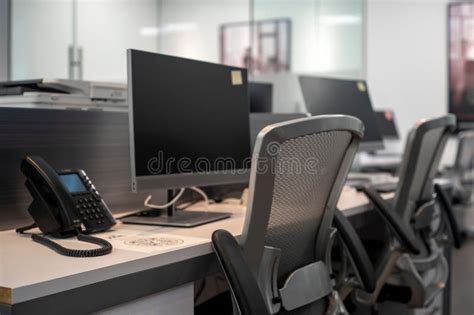 Modern Office Workspace With Technology Stock Image Image Of Screens Office 338560511