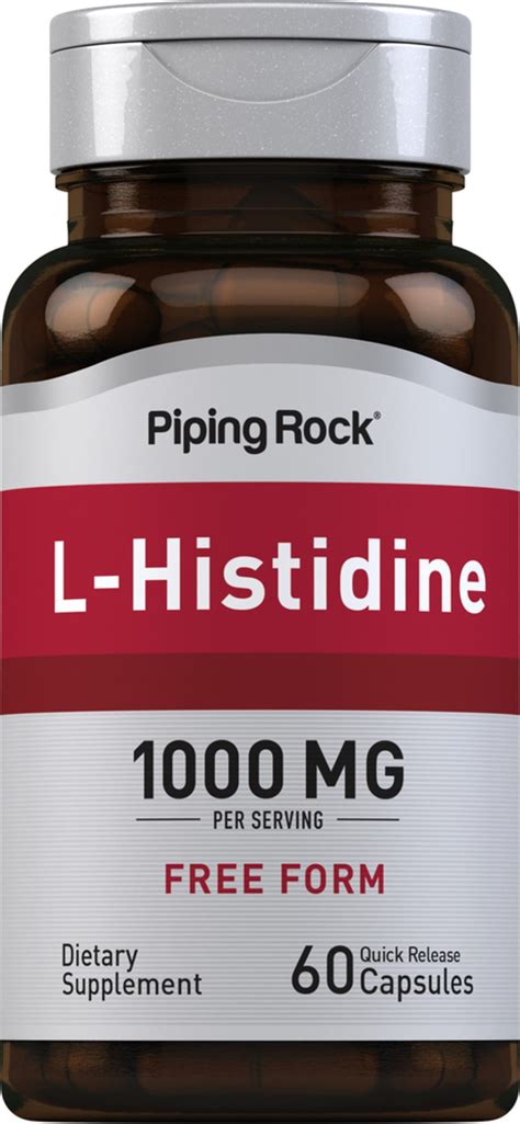 L Histidine 1000 Mg Per Serving 60 Quick Release Capsules