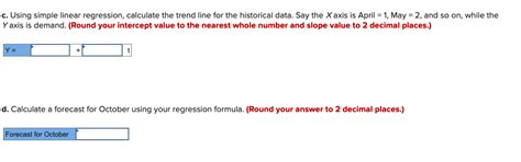 Solved C Using Simple Linear Regression Calculate The Chegg