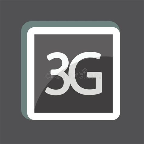 Sticker 3g Suitable For Mobile Apps Symbol Simple Design Editable