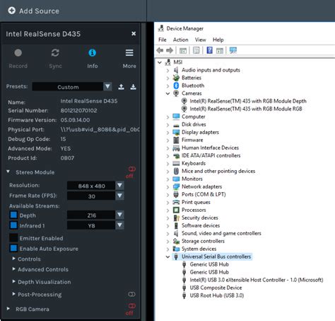 Only One Infrared Stream In Realsense Viewer Issue Intelrealsense Librealsense Github