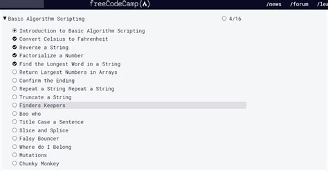 basic algorithm scripting