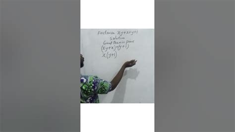 Factorization By Grouping Youtube