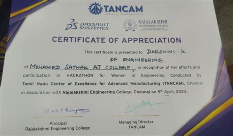 darshini karthikeyan on linkedin womeninengineering hackathon tancam rajalakshmi