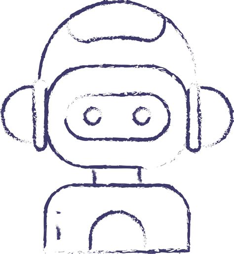 Premium Vector Bot Assistant Hand Drawn Vector Illustration