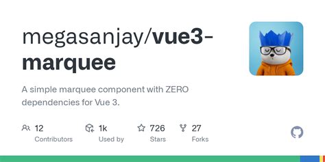 GitHub Megasanjay Vue Marquee A Simple Marquee Component With ZERO Dependencies For Vue