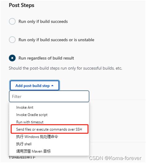 Publish Over Ssh插件的使用jenkins远程服务器发送文件 Csdn博客